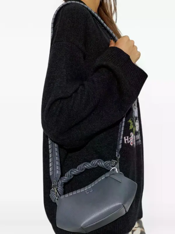 GANNI Bou Tote Bag With Braided Top Handle