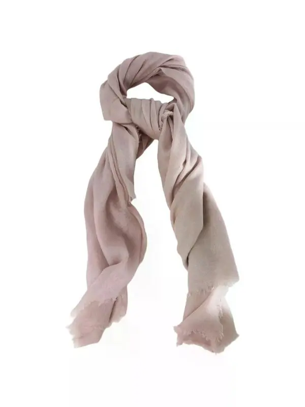 Frenckenberger Frayed-edge Scarf - Pink
