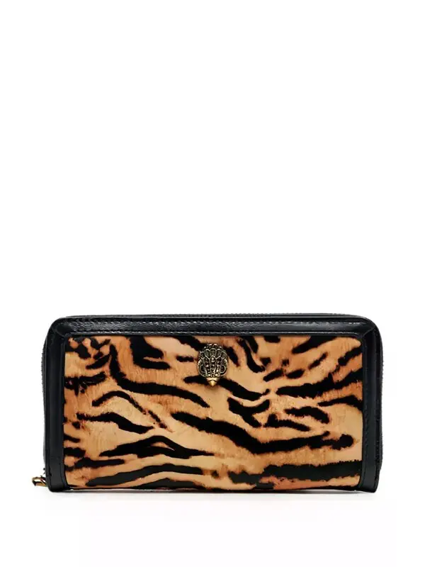 Kurt Geiger Animal-print Eagle Wallet - Brown