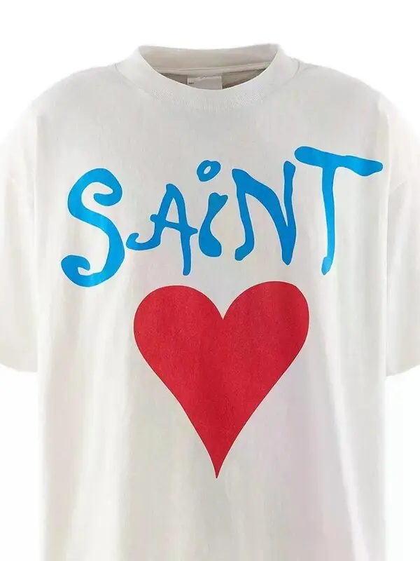 SAINT MXXXXXX Heart-print T-shirt