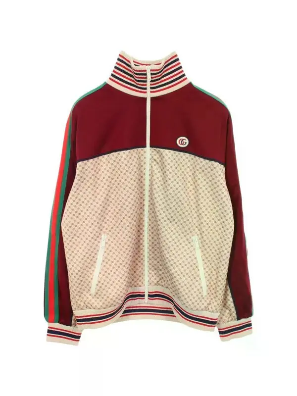 Gucci 2010s Interlocking G Technical Jersey Jacket - Neutrals