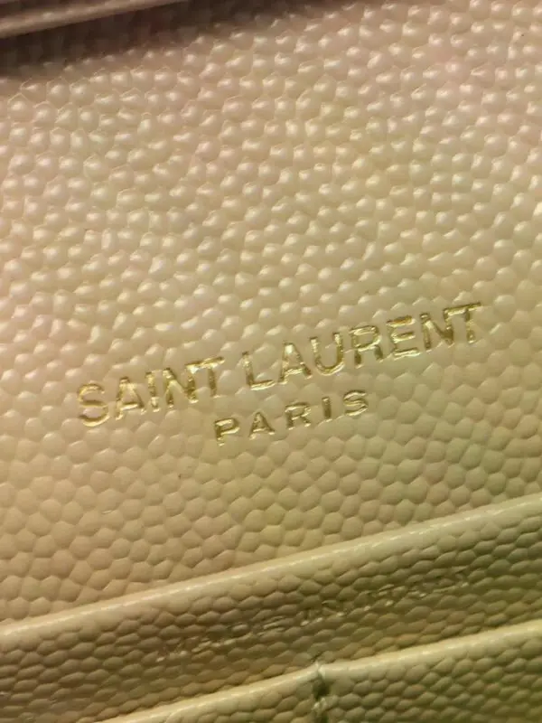 Saint Laurent 2020s Cassandra Quilted Clutch Bag - Neutrals