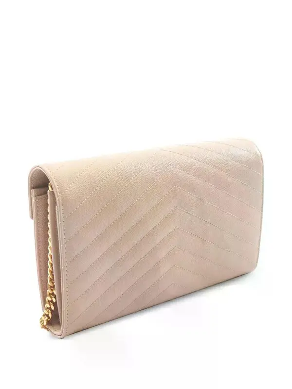 Saint Laurent Cassandra Clutch - Neutrals