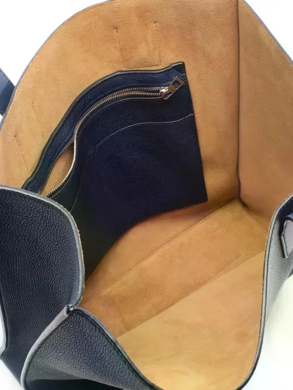 Loewe 2010s Anagram Leather Tote Bag - Blue