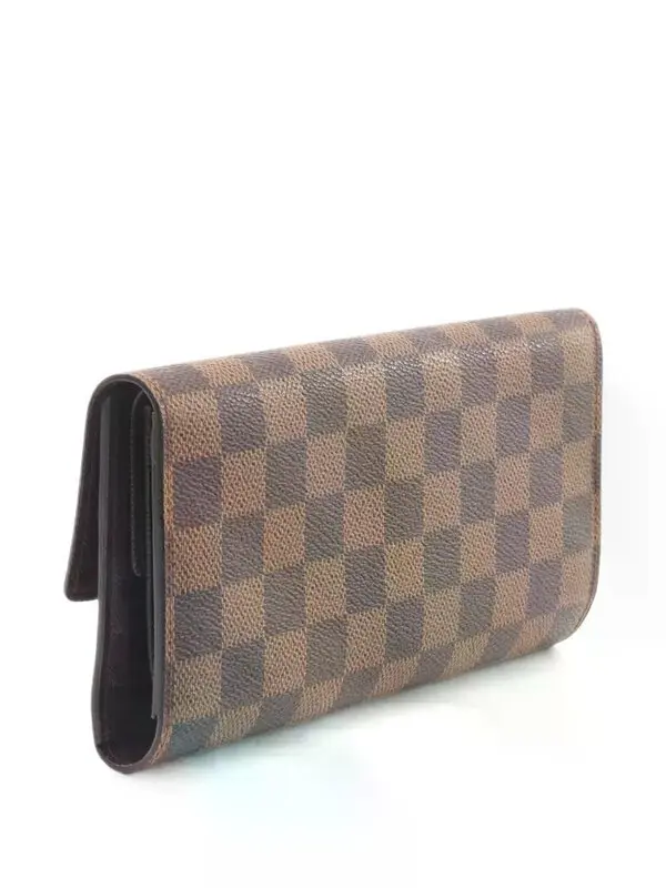 LOUIS VUITTON 2002 Damier Ebene Trifold Wallet