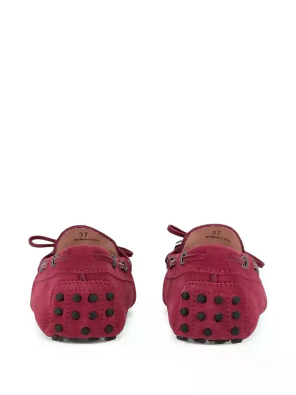 TOD'S Gommino Bow-detail Loafers - Red