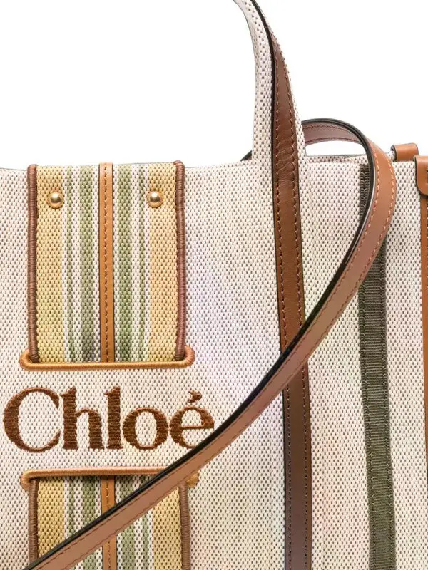 Chloé Small Woody Loop Printed Tote Bag