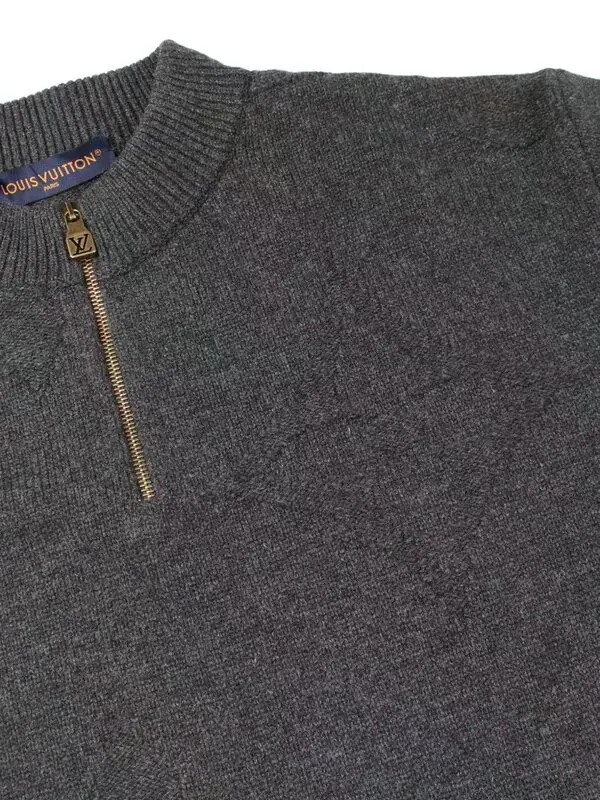 LOUIS VUITTON Monogram Half-zip Sweater