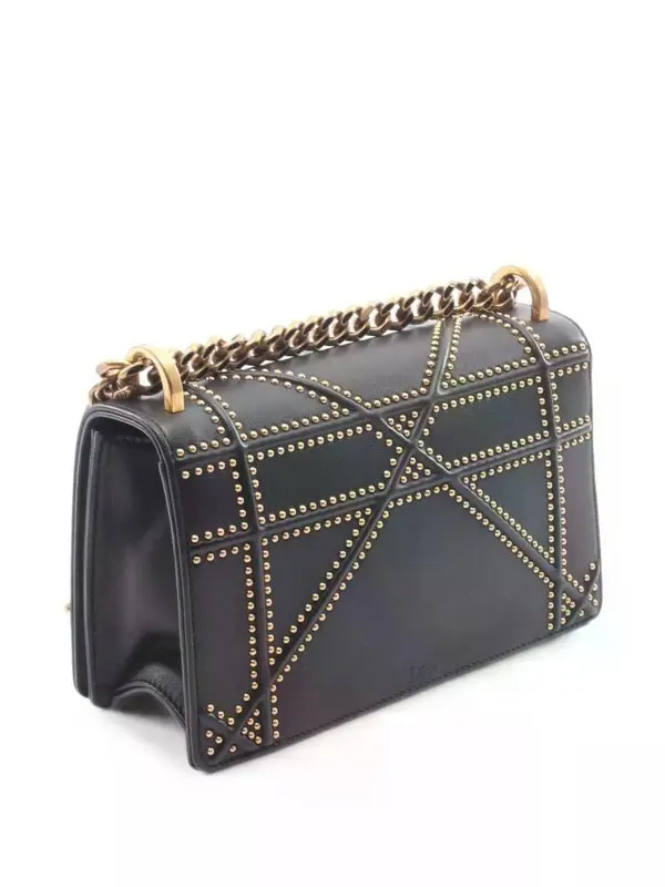 Dior 2010s Diorama Studded Shoulder Bag