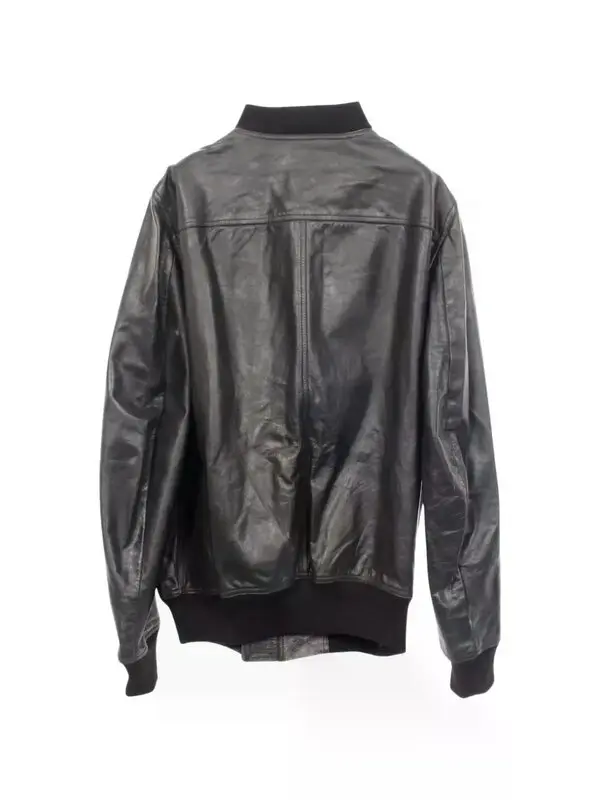 Rick Owens 2010s Bauhaus Flight Leather Jacket