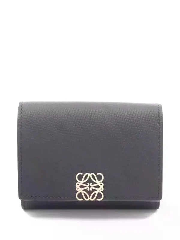 Loewe 2020s Anagram Leather Wallet - Black