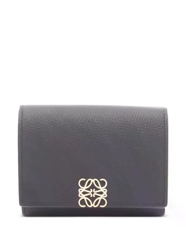 Loewe 2020s Anagram Leather Wallet - Black