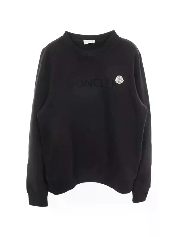 Moncler 2000s Logo-embroidered Sweatshirt - Black