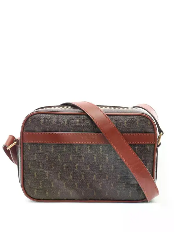 Saint Laurent Monogram Shoulder Bag - Brown