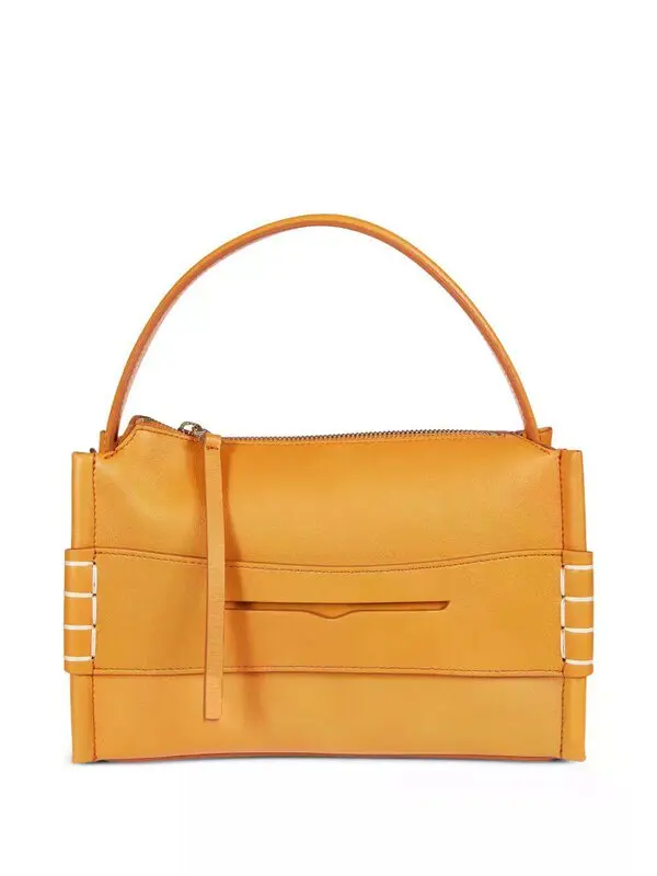 JW Anderson Small Loafer Leather Shoulder Bag - Orange
