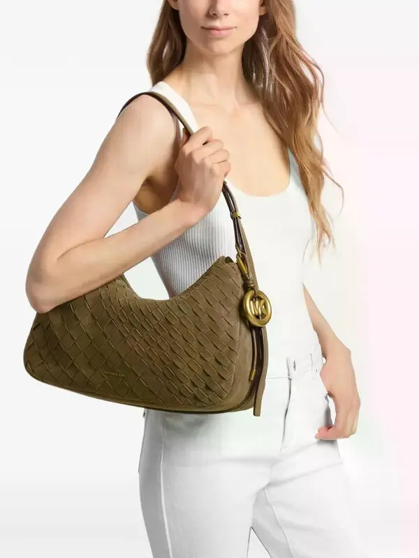 Michael Kors Woven-leather Shoulder Bag