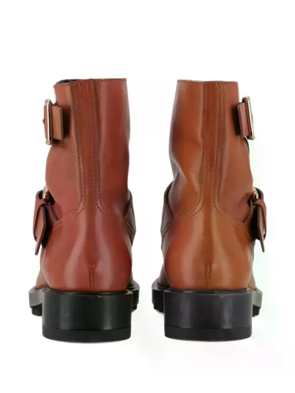 TOD'S Buckle-strap Leather Boots