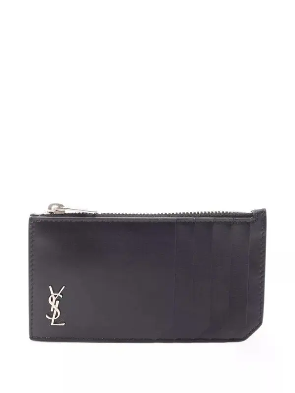 Saint Laurent 2020s Tiny Monogram Coin Purse - Black