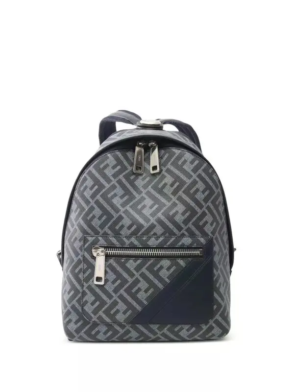 Fendi Diagonal Chiodo Backpack - Blue