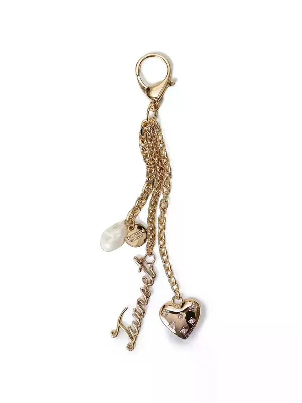 TWINSET Charm With Pendants And Logo - Gold