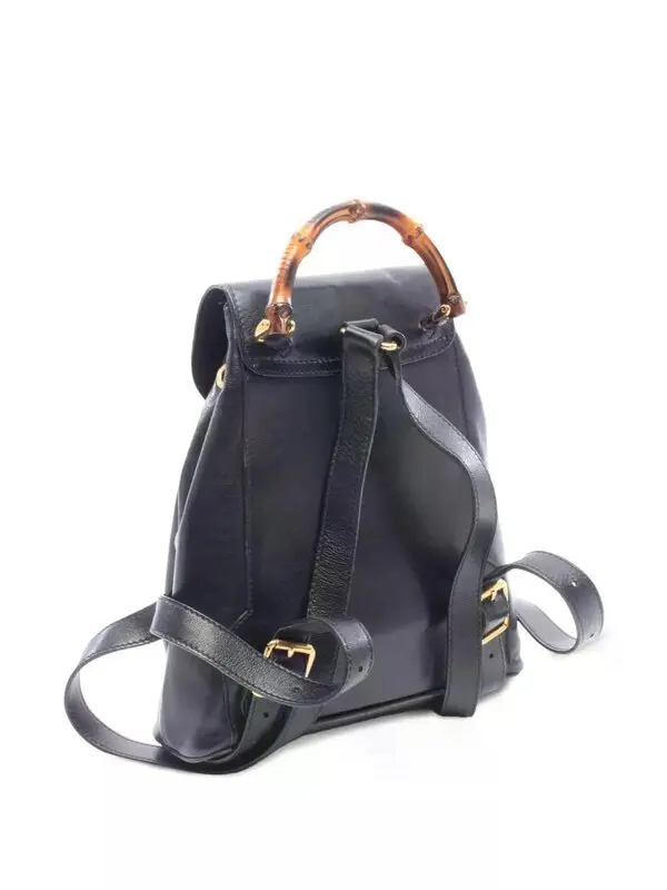Gucci Bamboo Line Leather Backpack
