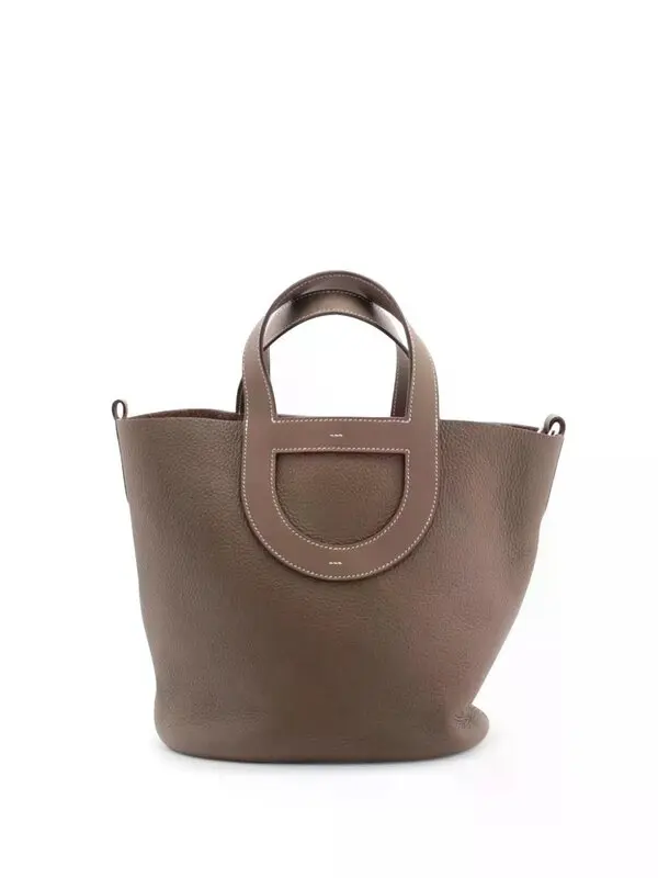 Hermès 2024 Clemence And Swift In The Loop 23 Handbag - Brown