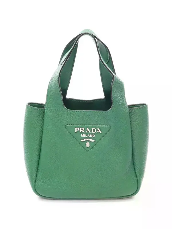 Prada 2000s Mini Tote Bag - Green