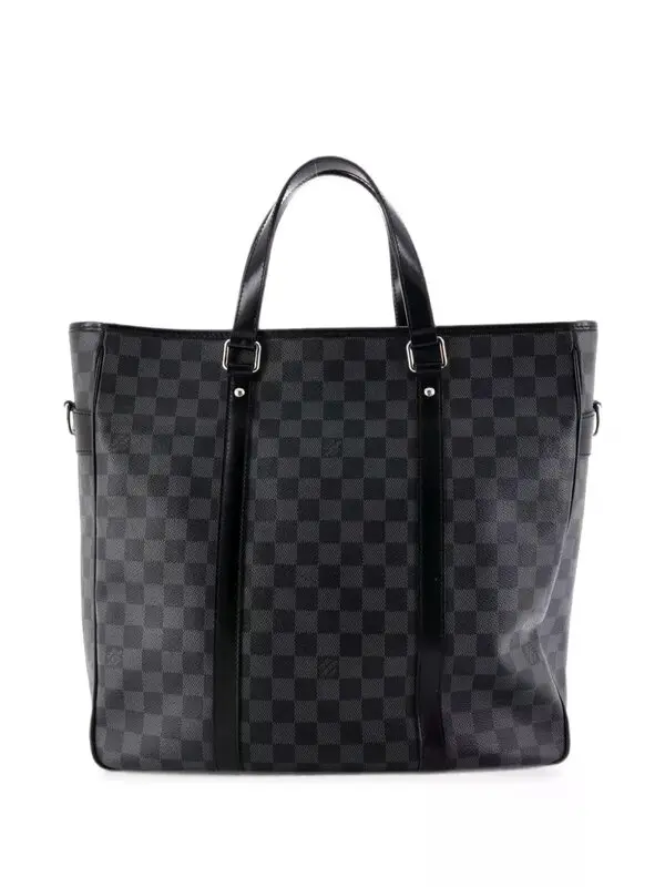 LOUIS VUITTON Tadao Handbag Damier Graphite Mm Tote Bag - Black