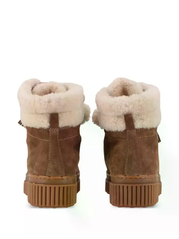 TOD'S Shearling-trim Tassel-detail Boots