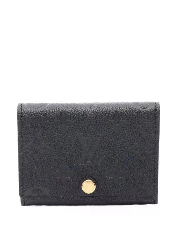 LOUIS VUITTON 2021 Business Monogram Empreinte Card Holder - Black