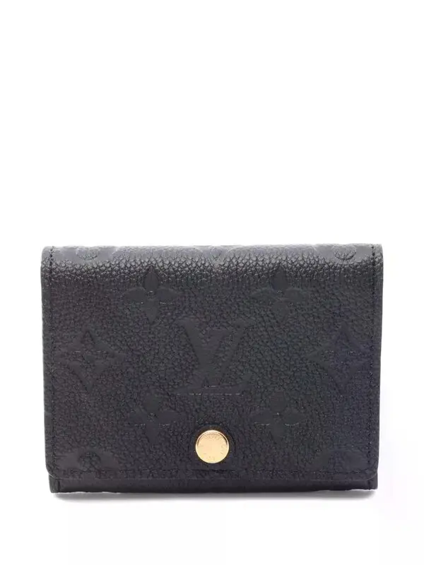 LOUIS VUITTON 2021 Business Monogram Empreinte Card Holder - Black