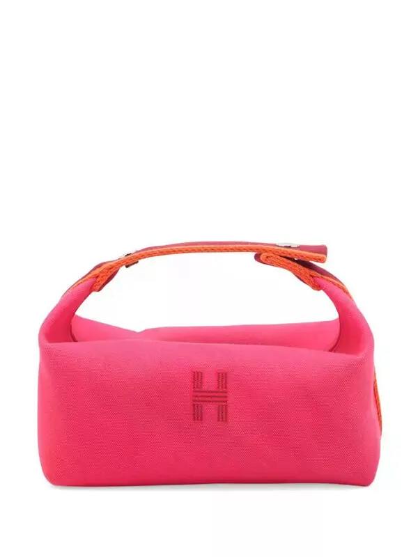 Hermès 2015-2026 Small Toile Bride A Brac Case Vanity Bag - Pink