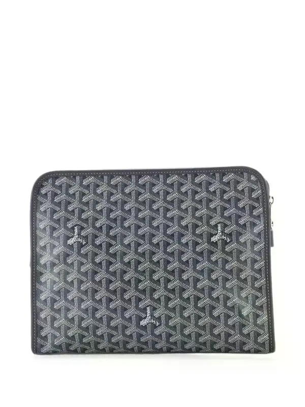 Goyard Jouvence Toiletry Coated Canvas Gm Pouch - Grey