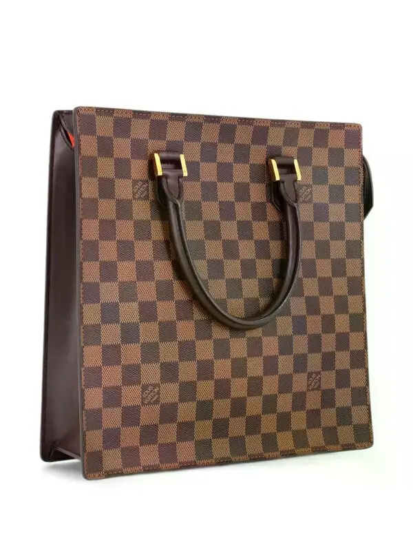LOUIS VUITTON Damier Ebene Sac Plat Pm Tote Bag