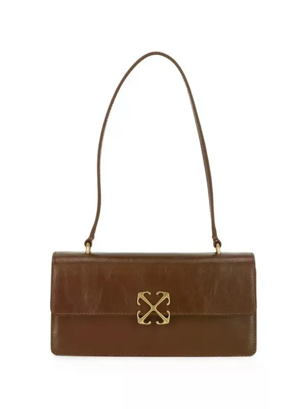 Off-White Arrows Logo Shoulder Bag - Brown