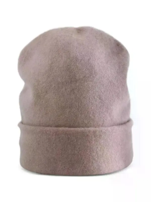 Frenckenberger Beanie Hat With Turn-up Cuff - Pink
