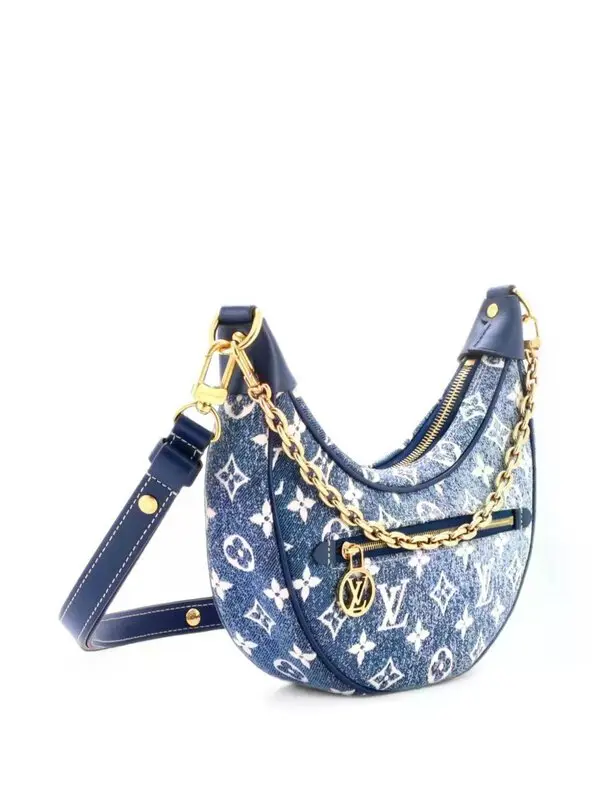LOUIS VUITTON Monogram Jacquard Denim Hobo Bag