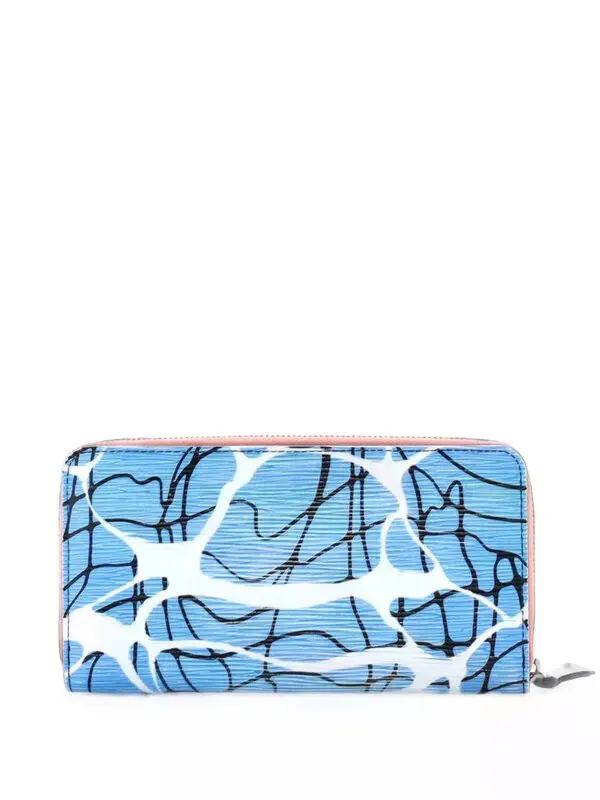LOUIS VUITTON Zippy Wallet Limited Edition Aqua Print Epi Leather Small Wallets