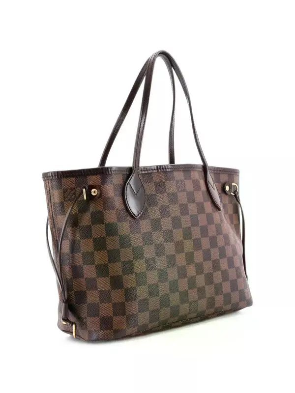 LOUIS VUITTON Neverfull Damier Pm Tote Bag - Brown