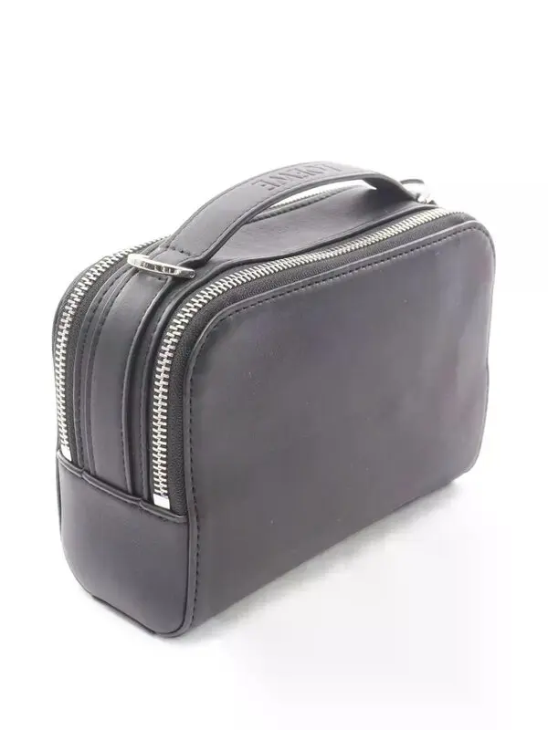 Loewe Anagram Leather Camera Bag - Black