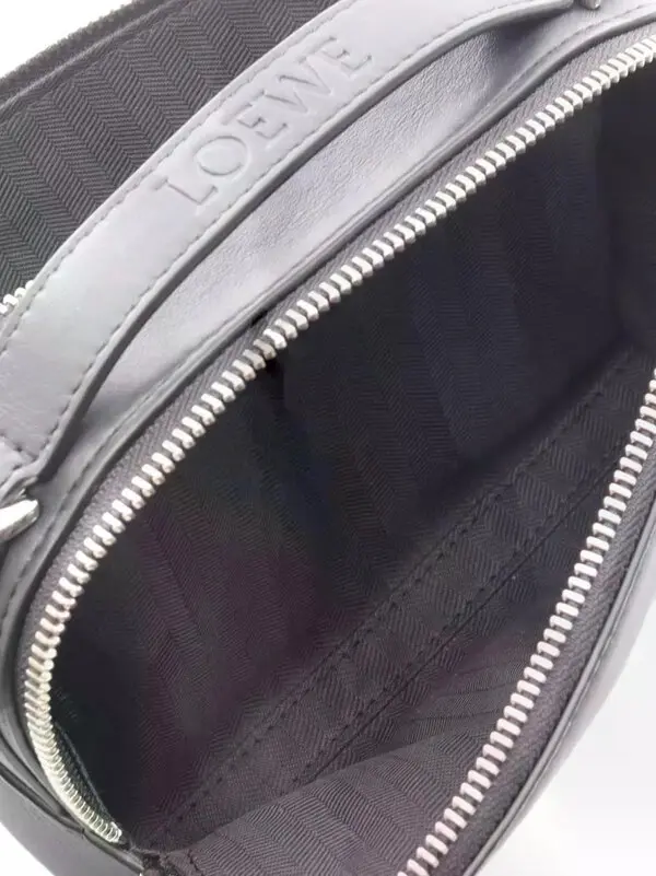 Loewe Anagram Leather Camera Bag - Black