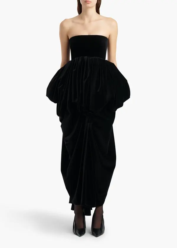 Khaite Bronte Dress In Velvet