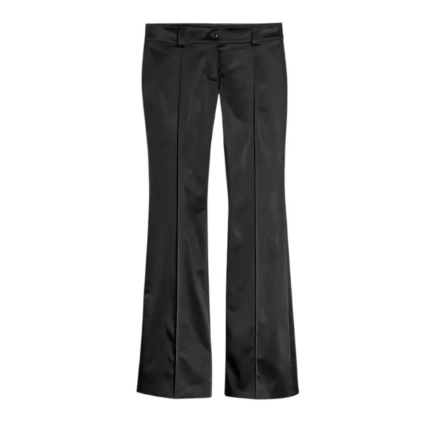 Gucci Stretch Acetate Duchesse Flared Pants - Black