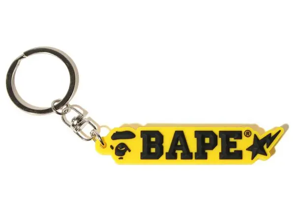 A BATHING APE Rubber Keychain - Yellow