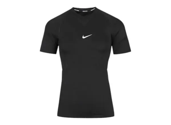 Nike Pro Drifit Tight Shortsleeve Fitness Top - Black
