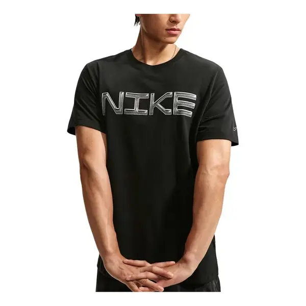 Nike Dri-fit T-shirt 'black White