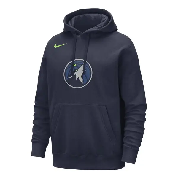 Nike Nba Minnesota Timberwolves Pullover Hoodie - Navy