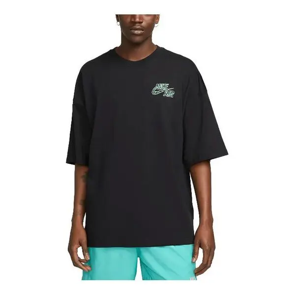 Nike Swoosh T-shirt 'black - Black/multi-color