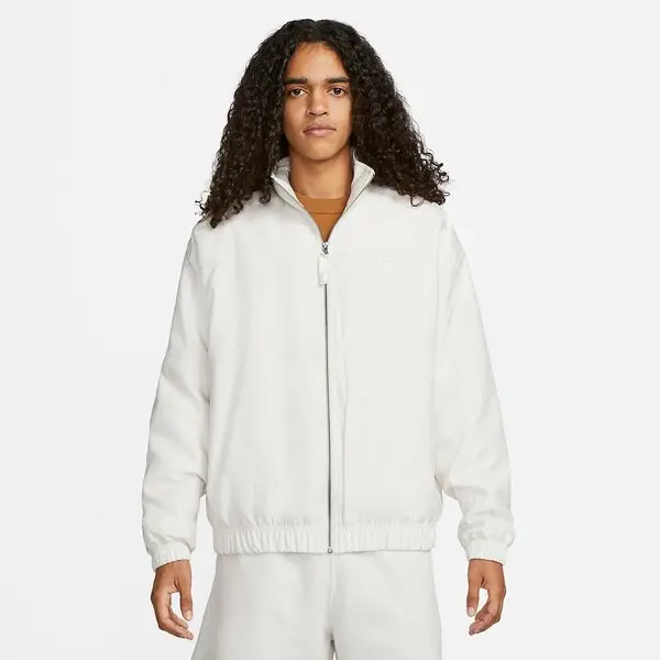 Nike Swoosh Satin Bomber Jacket 'phantom White