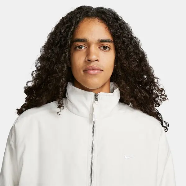 Nike Swoosh Satin Bomber Jacket 'phantom White